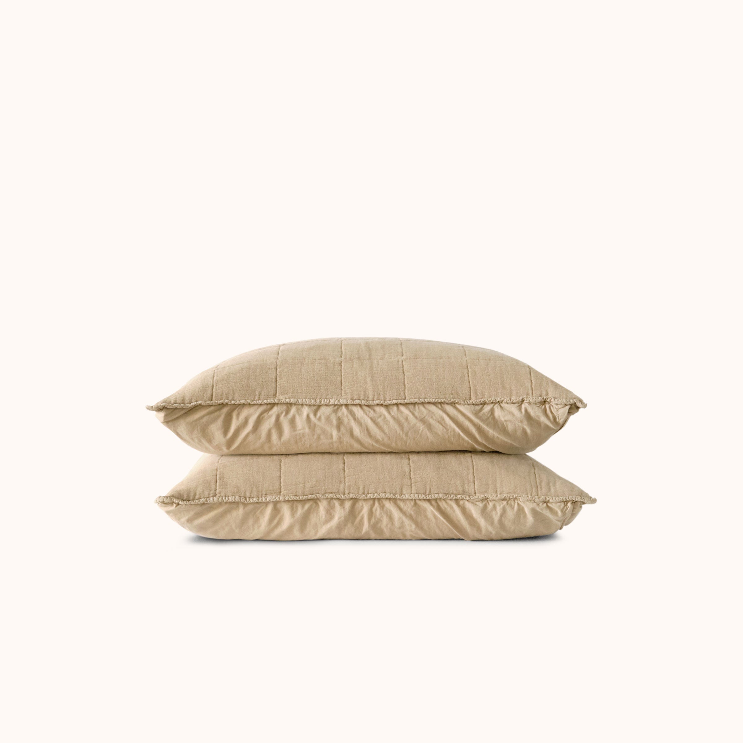 Cotton Gauze Pillowcase Set - Dune, Standard – Morrow Soft Goods