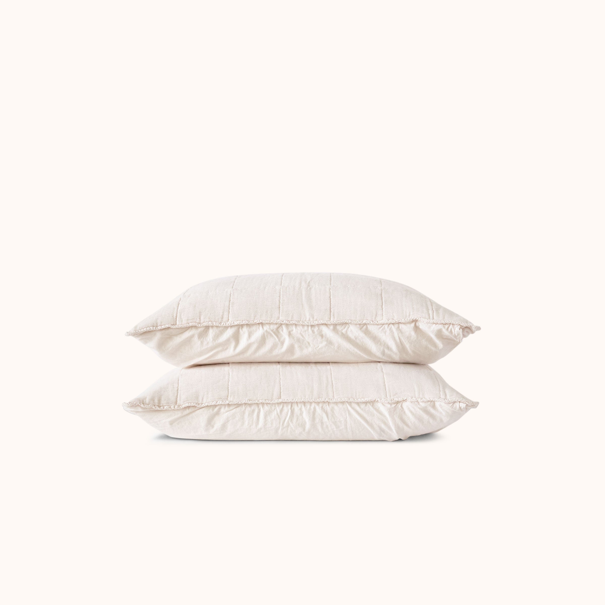 Cotton Gauze Pillowcase Set - Ecru, Standard – Morrow Soft Goods